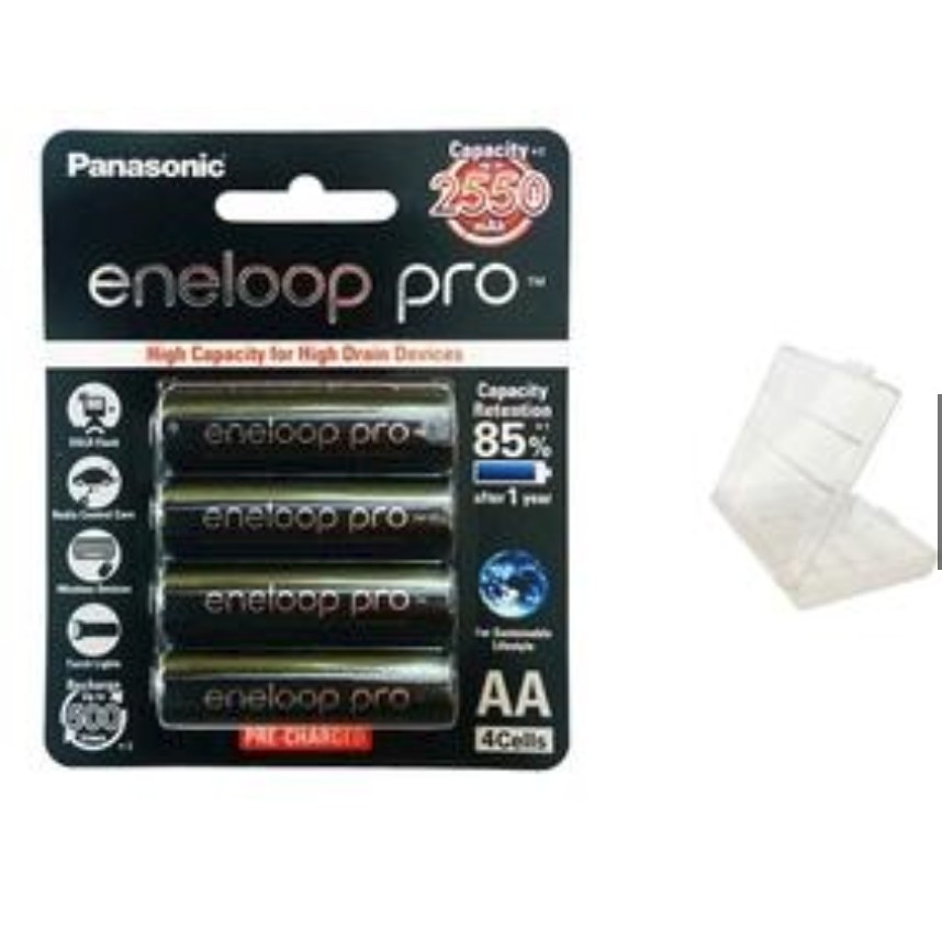 ถ่านชาร์จ Panasonic Eneloop Pro Aa 2550 Mah 4 ก้อน ของแท้ ประกัน 6