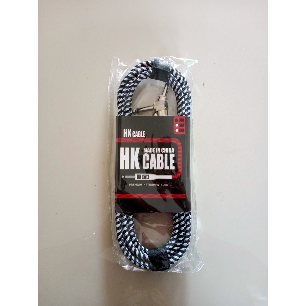 สายแจ็คกีต้าร์ HK cable อย่างดี ยาว 3 เมตร สีขาว | Shopee Thailand