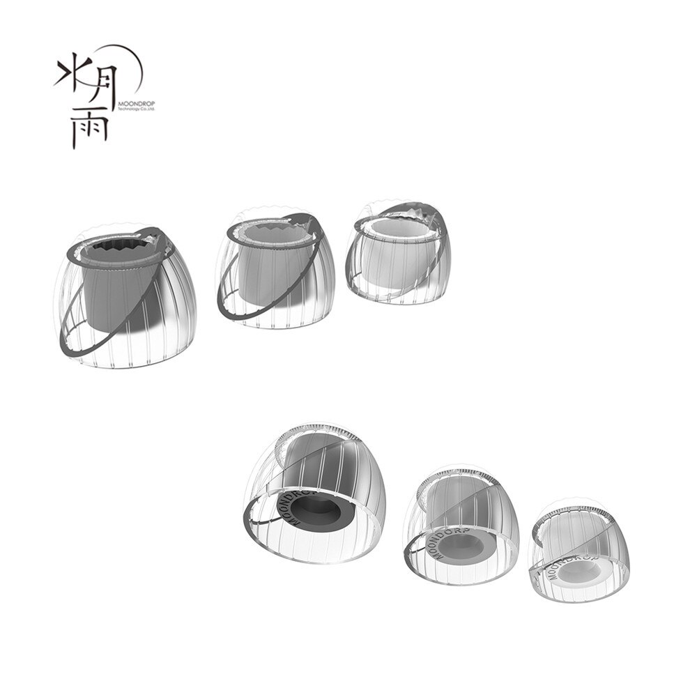 Moondrop Spring Tips Acoustic waveguide + โครงสร้างรองรับคู่หูฟัง ...