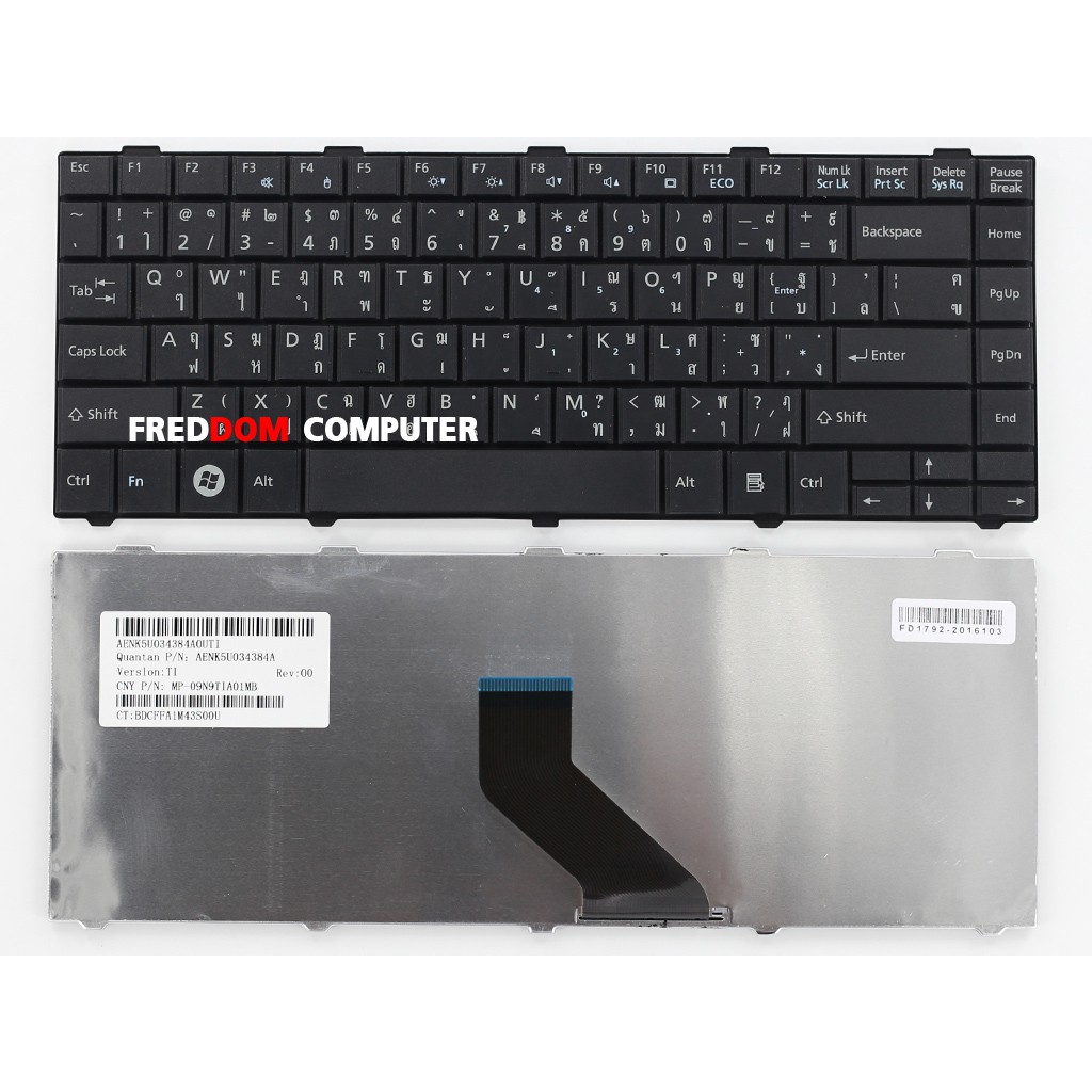 KEYBOARD FUJITSU คีย์บอร์ด FUJITSU Lifebook LH520 LH530 LH530G ไทย ...
