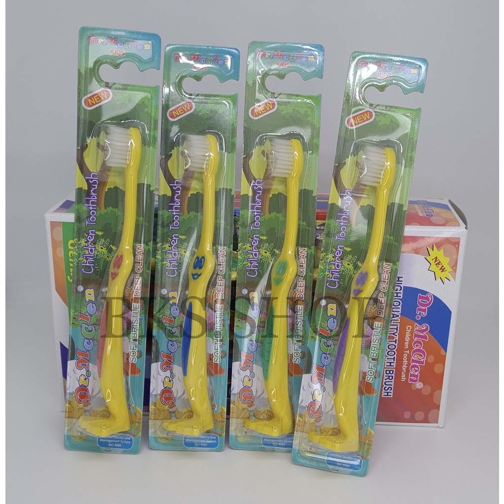 แปรงสีฟันสำหรับเด็ก Dr. McClen ขนแปรงนุ่ม #033 12อัน/กล่อง | Shopee ...