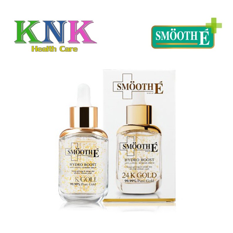 SMOOTH E 24K GOLD HYDROBOOST SERUM 30ML สมูทอี 24เค ดกลด์ ไฮโดรบูสเซรั่ม 30มล. | Shopee Thailand