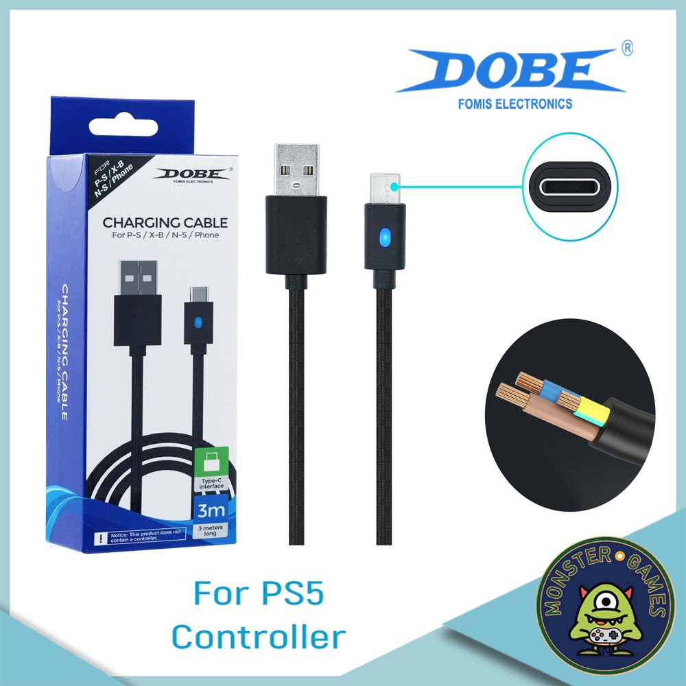 Dobe PS5 & Xbox Series Data Cable (PS5 Charging Cable)(Xbox Charging ...