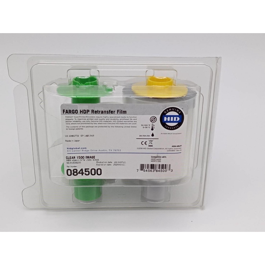 HID Fargo084500 ชุดเคลือบฟิล์ม (Retransfer film) ของแท้ตลาดการ์ด ...
