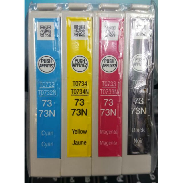 Epson ตลับหมึกแท้ inkjet รุ่น Epson 73n BK/C/M/Y NOBOX ชุด | Shopee Thailand