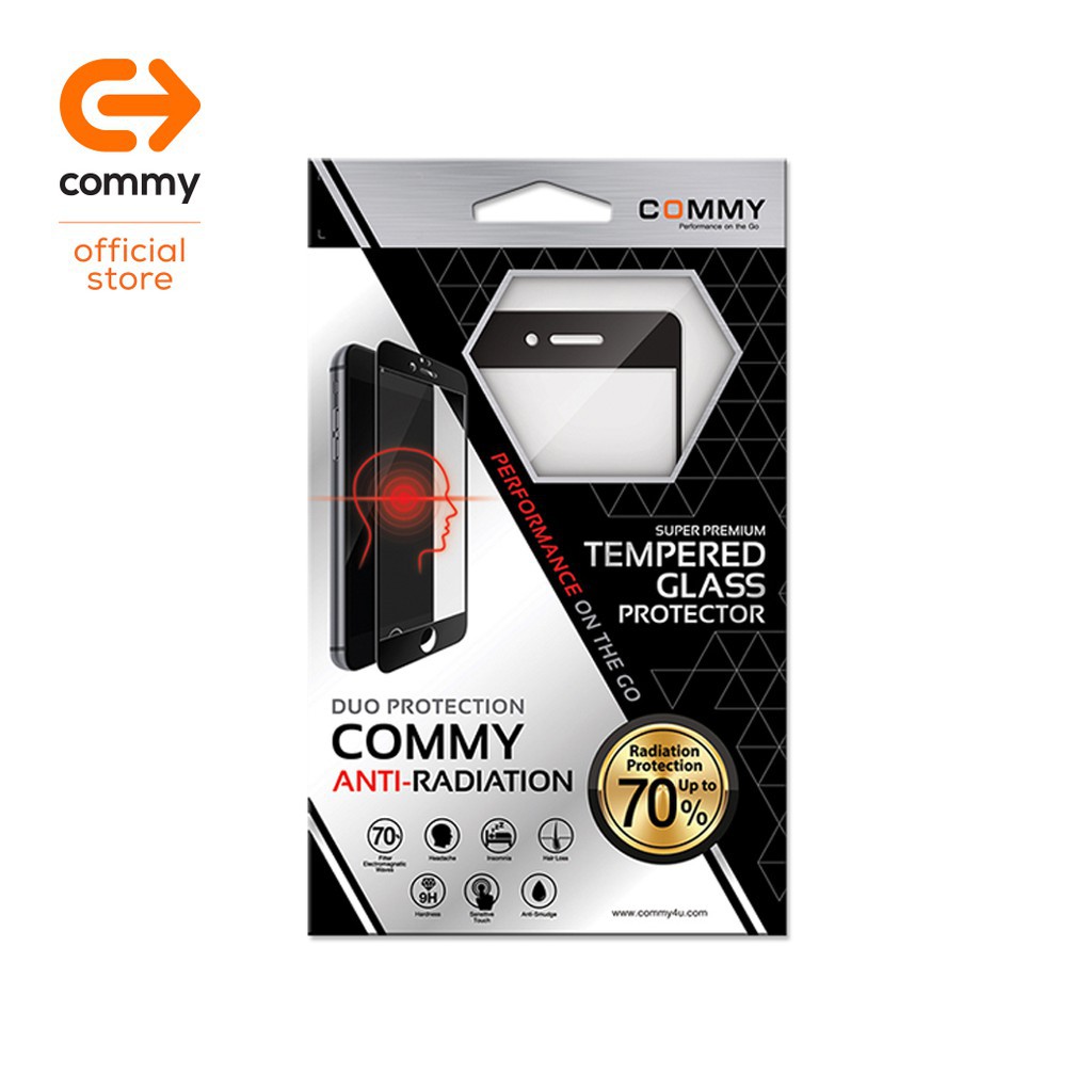 Commy กระจกกันรอย Anti Radiation iPhone 7 plus | Shopee Thailand