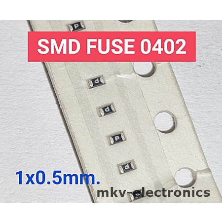 (10ตัว) 1.25A , 3.15A , SMD FUSE 0402 ยาวกว้าง 1X0.5mm. | Shopee Thailand