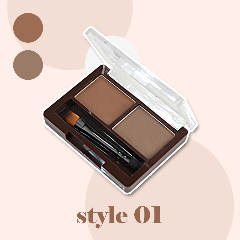 obuse ที่เขียนคิ้วแบบฝุ่น DOUBLE COLOR EYEBROW ธรรมชาติ กันน้ำ ติดแน่น ...