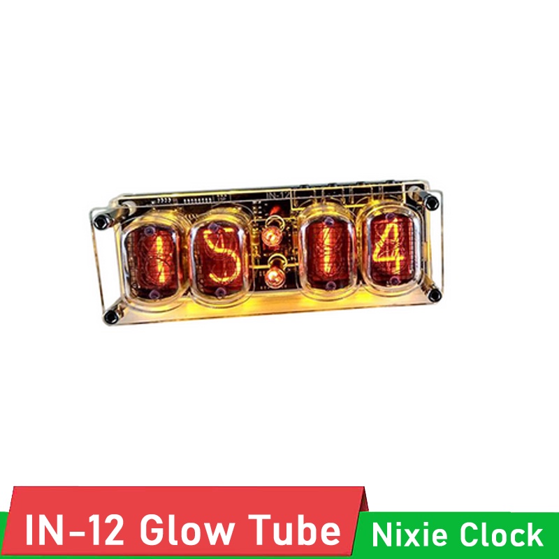 In-12 นาฬิกาหลอดเรืองแสง 4 บิต IN12 RGB LED DS3231 Nixie IN-12B ...