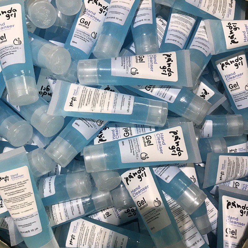 15 บาท (เมื่อซื้อ 10 ขิ้น)panda ALCOHOL hand gel 50 ml. มี อย มีใบเซอร์ ...