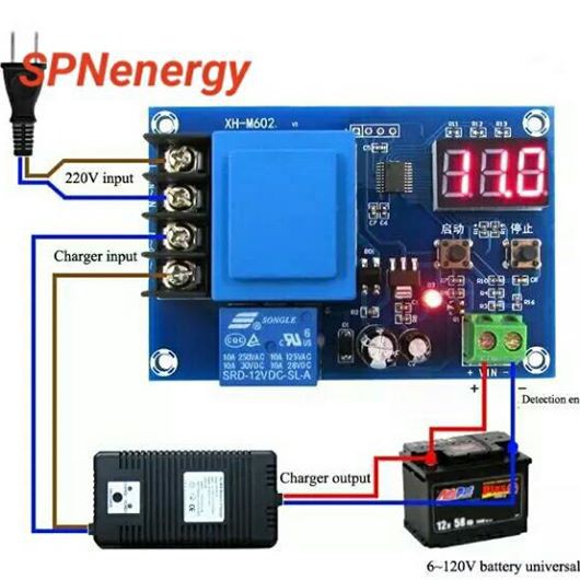 โมดุล/ บอร์ด ชาร์จเจอ Ac XH-M602/ XH-M633 Digital Control Battery ...