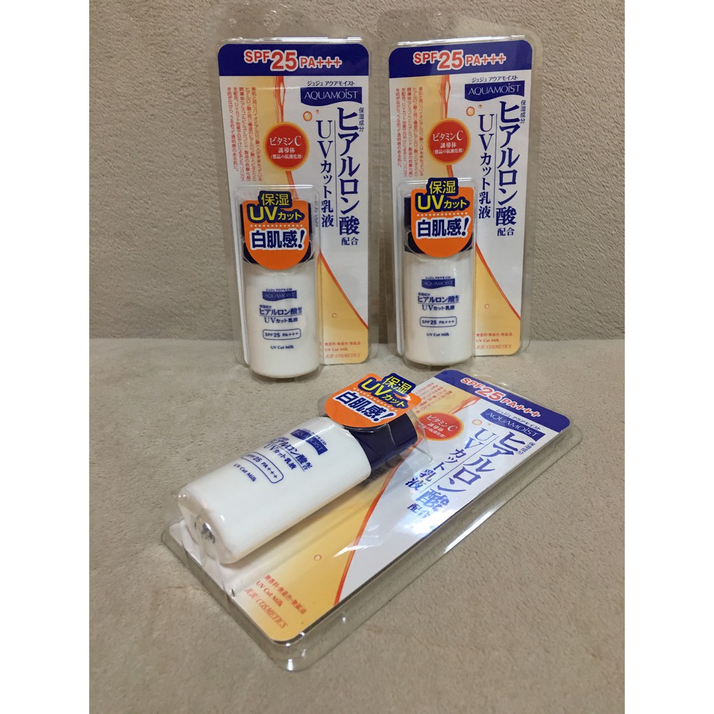 โลชั่นกันแดด JuJu Aquamoist Whitening UV Cut Milk SPF25 PA+++ 30ml ผลิตและนำเข้าจาก ญี่ปุ่น ...