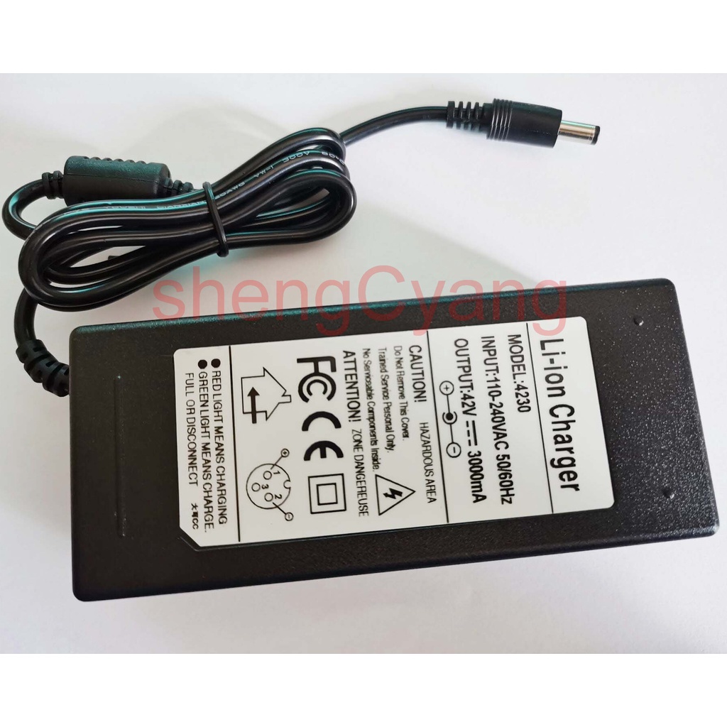 เครื่องชาร์จแบตเตอรี่ 42V 3A 3000mA DC Li-ion battery charger Output 42V 3A charger Used for 36V ...