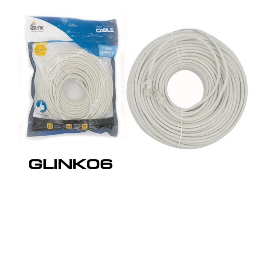 GLINK06 Glink Lan Cable cat6 สายแลน สำเร็จรูปพร้อมใช้งาน ยาว 10M/15M | Shopee Thailand