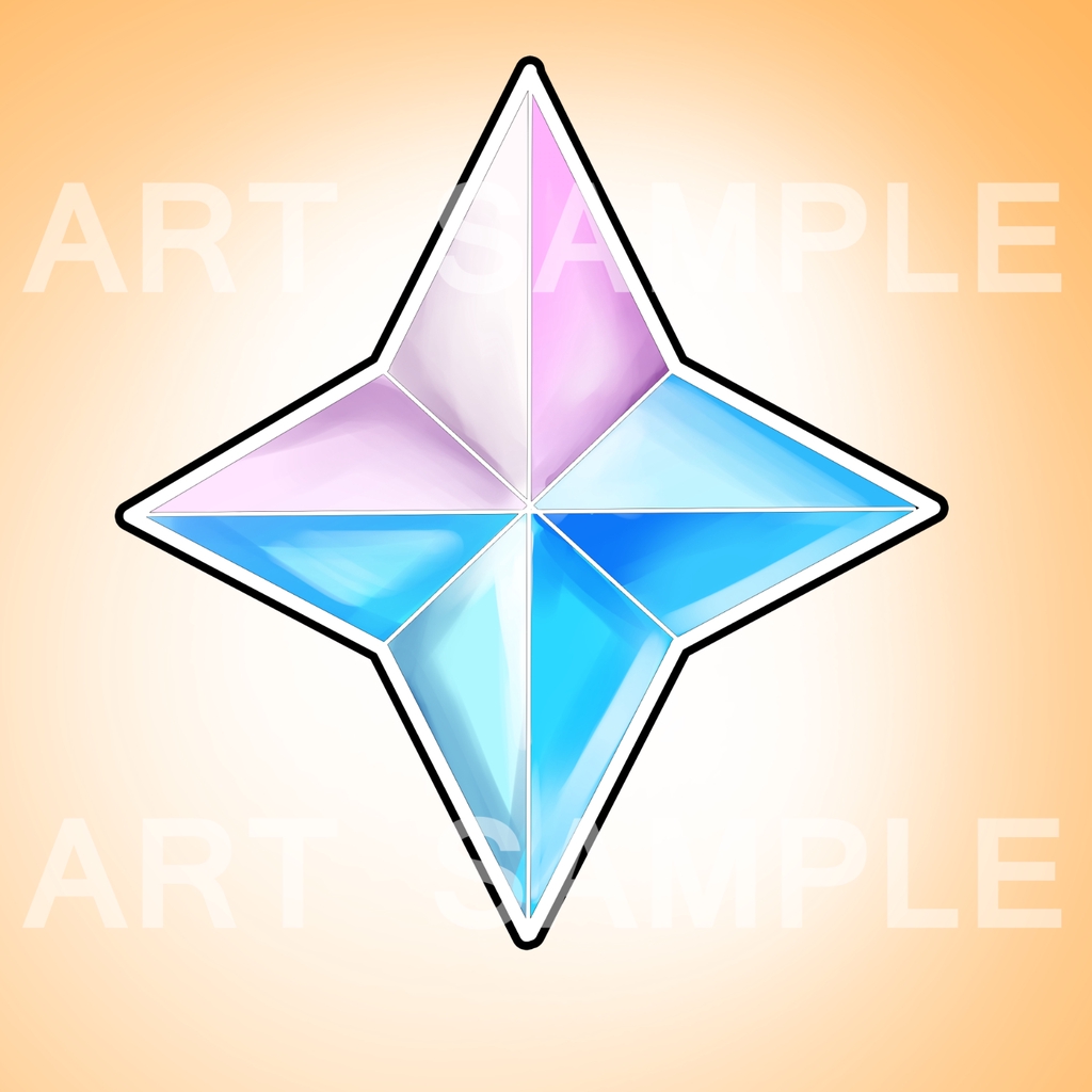 GenShin Impact Primogem สติ๊กเกอร์ 2 ชิ้น GenShin Impact Sticker สำหรับ ...