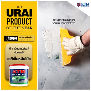 เคมีโป๊ว เอทีเอ็ม หมันโป้ว เคมีโป้วฝาผนัง อุดรอยรั่ว เบอร์ 107 (ATM ...