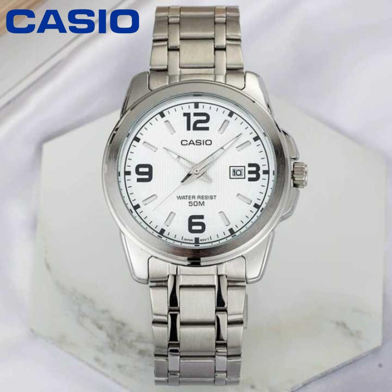 CASIO STANDARD นาฬิกาผู้ชาย สายสแตนเลส รุ่น MTP-1314D | Shopee Thailand