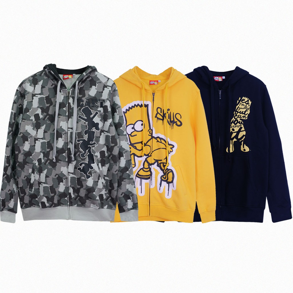 The Simpsons Jacket hood สินค้าลิขสิทธิ์แท้ 100% เสื้อแจ็คเก็ต ฮู้ด ...