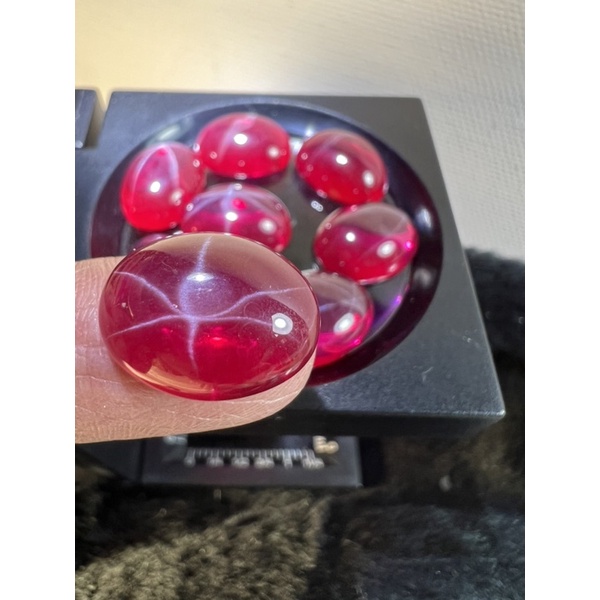 ลิลลี่ สตาร์ ทับทิม พลอย (พลอยสั่งเคราะเนื้อแข็ง) สีแดง RED STAR RUBY ...