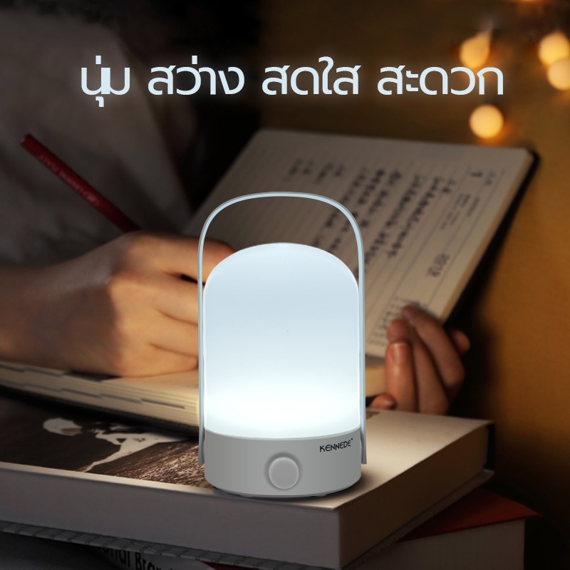 KENNEDE ไฟเต็นท์ LED 15Wโคมไฟตั้งแคมป์ฉุกเฉิน โคมไฟหัวเตียง ตะเกียง ...