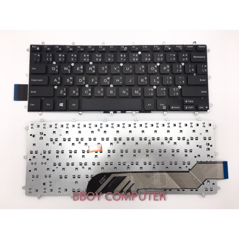DELL Keyboard คีย์บอร์ด Dell Inspiron 13 5368 5378 7368 7378 7569 7579 ...