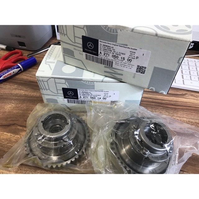 เฟืองปรับเพลาราวลิ้นไอดี ไอเสีย ของแท้ เครื่อง 271 EVO W204 C200 C180 ...