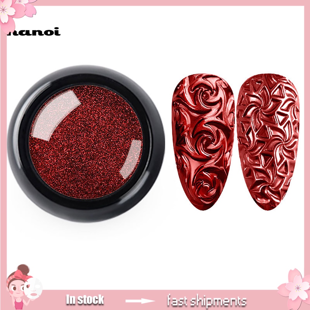 HAN_ 4D Image Template Silicone Nail Image Template Polish Flowers ...