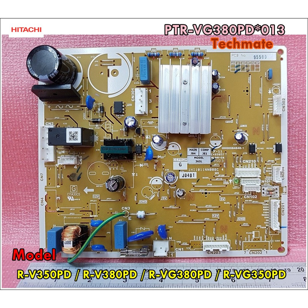 อะไหล่ของแท้/เมนบอร์ดตู้เย็นฮิตาชิ/HITACHI/PCB MAIN/PTR-VG380PD*013 ...