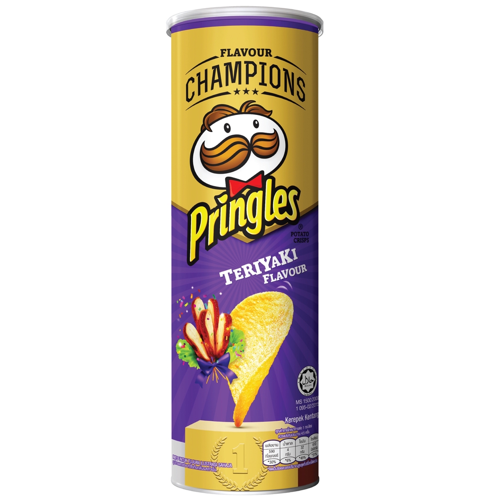 Pringles พริงเกิลส์ Potato Chips Teriyaki รสโตเกียวเทริยากิ 107g ...