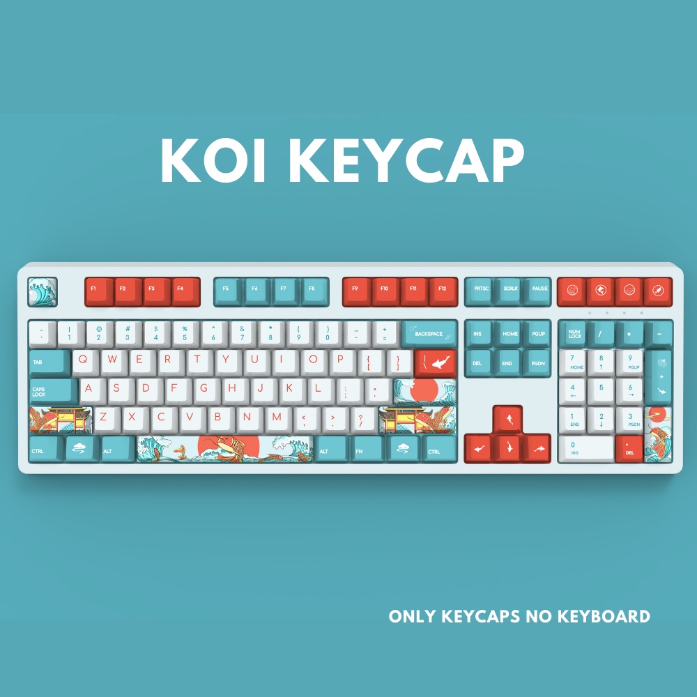 แป้นพิมพ์ภาษาไทย Koi keycap 104-key PBT sublimation OEM mechanical ...