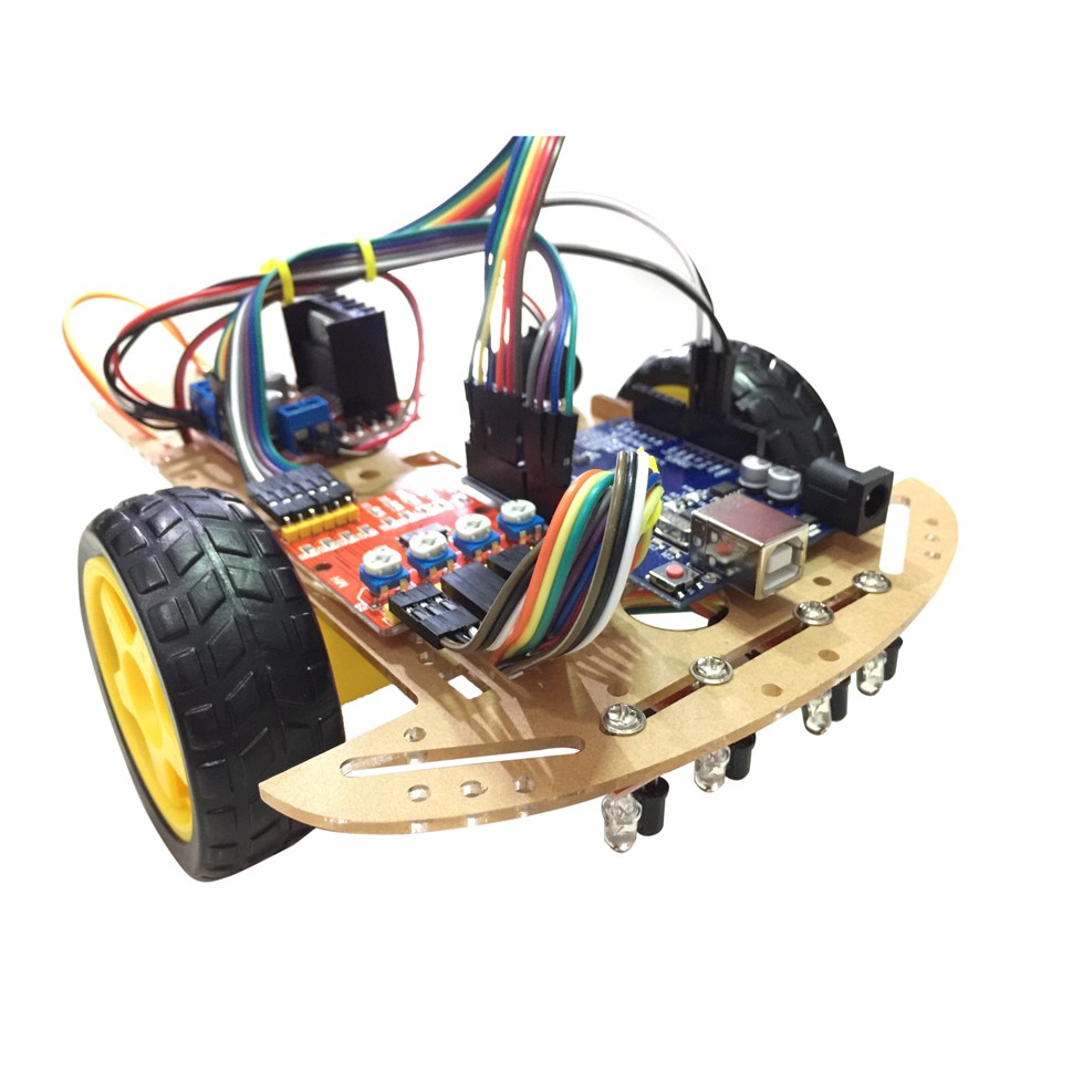 ชุดประกอบรถวิ่งตามเส้น (Arduino Line Following Car Robot) มีคลิปสอน ...