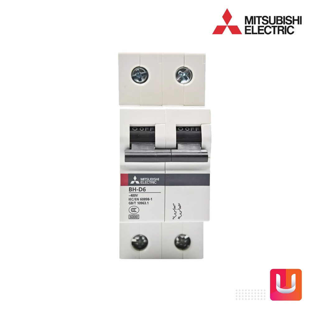 MITSUBISHI - BH - D6 2P 32A - Miniature Circuit Breaker (MCB) - เมนเบรกเกอร์ 32A 2P 6kA - สั่ง ...