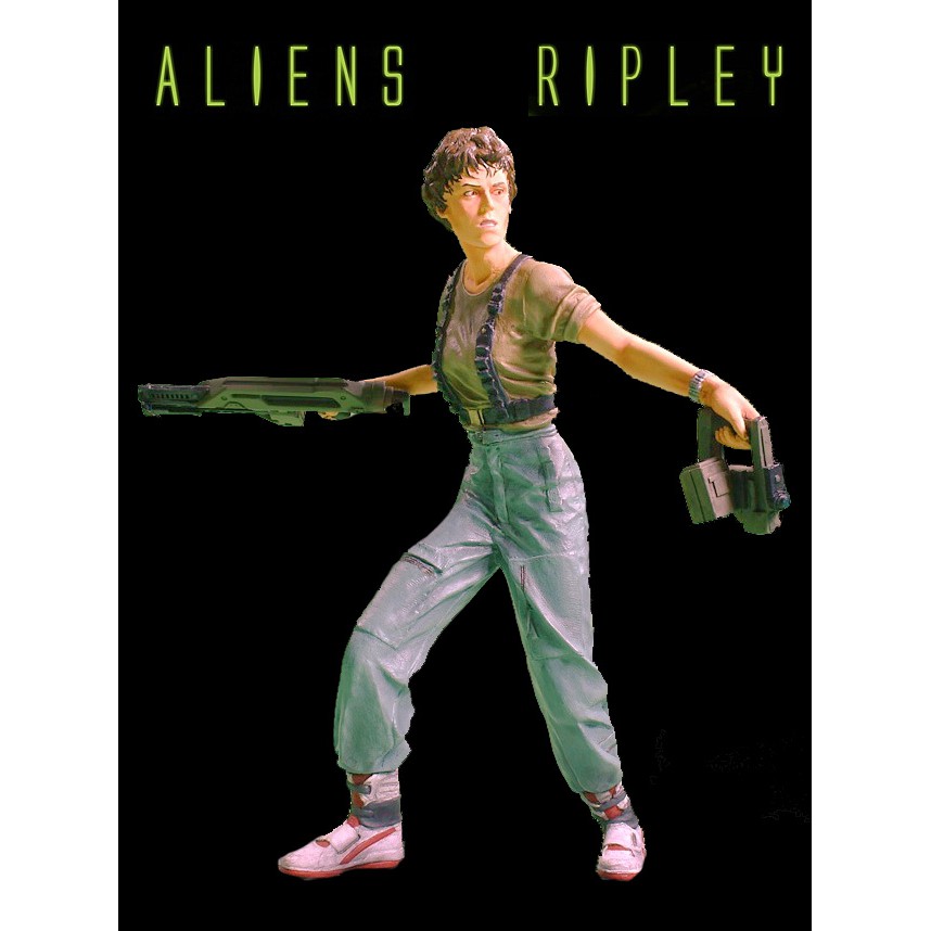 เอเลี่ยน Alien warrior Ellen Ripley + Gun part 1/8 ไวนิล ฟิกเกอร์ โมเดล ...