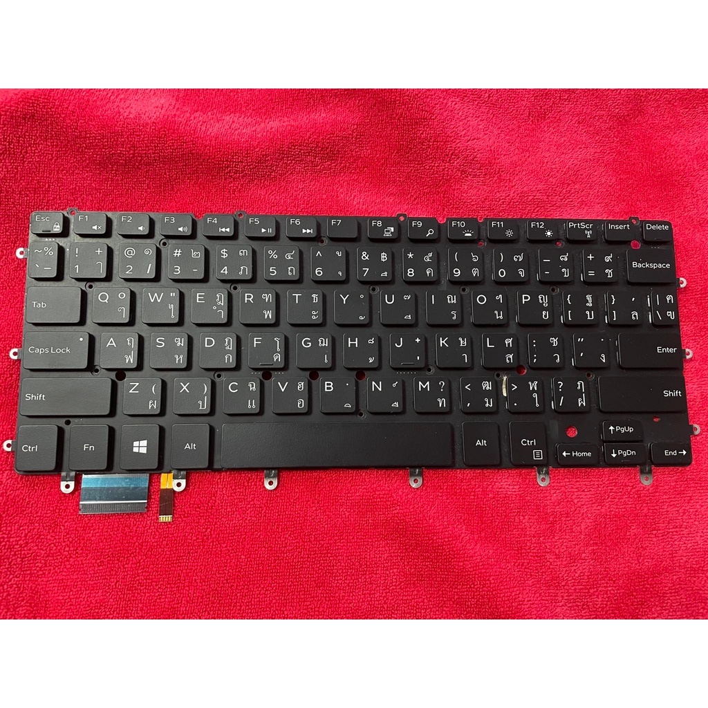Dell XPS 13 9350/9360 Keyboard 09XJK2 9XJK2 Thai/Eng Backlit | Shopee ...