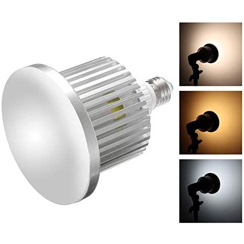 E27 150W 3200K-5500K Bi-Color Dimmable LED Energy Saving Light Bulb for Photo and Video Studio ...