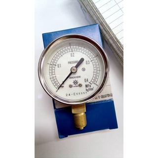 เกจวัดแรงดัน DAIICHI (DK)AT1/4 X 60 X 0.4MPA / 40KG/F หน้าปัด60มม.เกลียว 1/4 ย่านวัด 0.4MPA ...