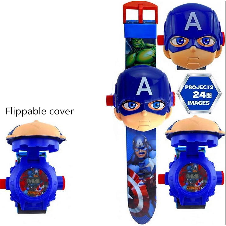 Digital Children Flippable Projection Watch Kids Sports Watches ...