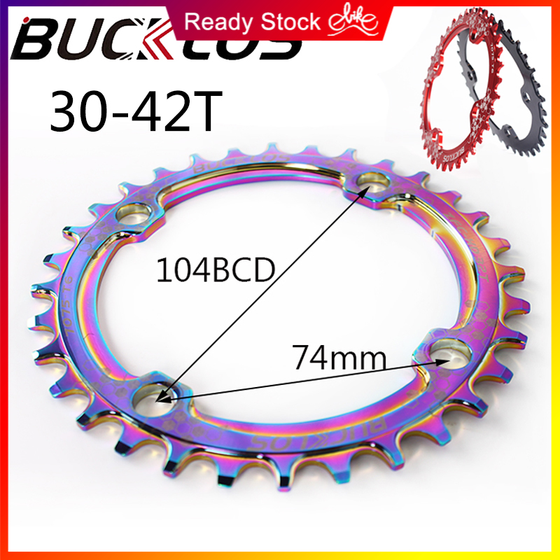 BUCKLOS MTB Chainring 104BCD รูปไข่ 30T จักรยานแหวน Bcd 104 40T 42T จักรยานเสือภูเขา Chainring ...