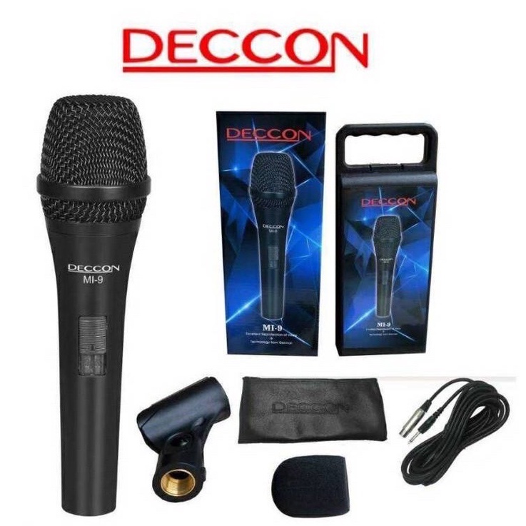 ไมโครโฟน DECCON รุ่น MI-9 ไมโครโฟน พร้อมสายยาว 5.50 เมตร คอสวมไมค์ ซอง ...