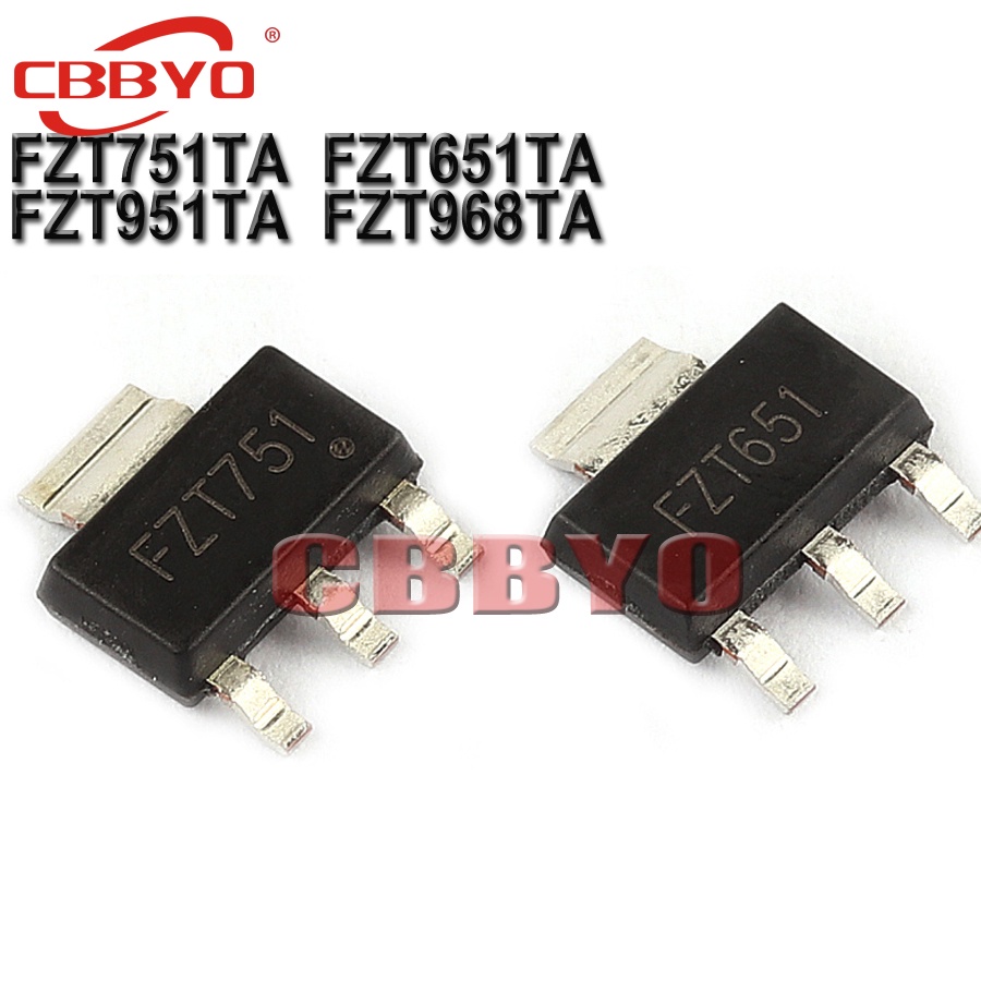 10pcs FZT751TA SOT-223 FZT751 FZT 751 FZT951TA FZT651TA FZT651 FZT968TA ...