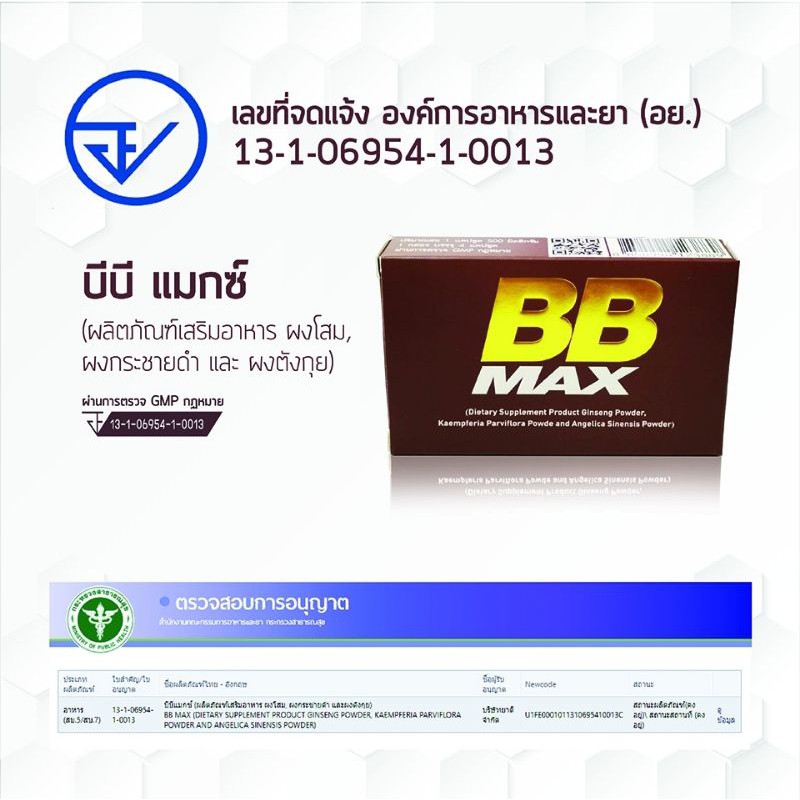BB MAX อาหารเสริมผู้ชาย (4 แคปซูล) ทานบำรุงเพิ่มความแข็ง แรงดี | Shopee ...