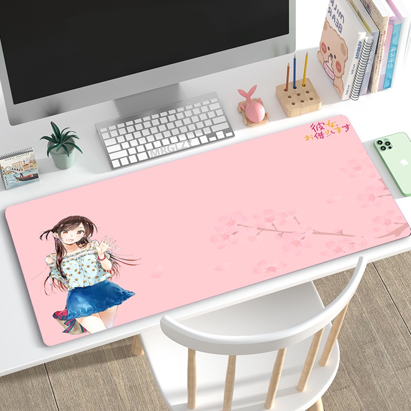 อะนิเมะเช่า-A-Girlfriend Mouse Pad Mizuhara Chizuru Gamer คีย์บอร์ดขนาด ...