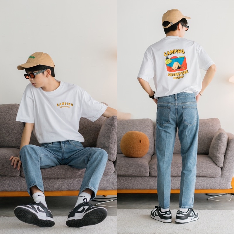 ZAMIO CAMPING T-shirt เสื้อยืดโอเวอร์ไซส์ | Shopee Thailand