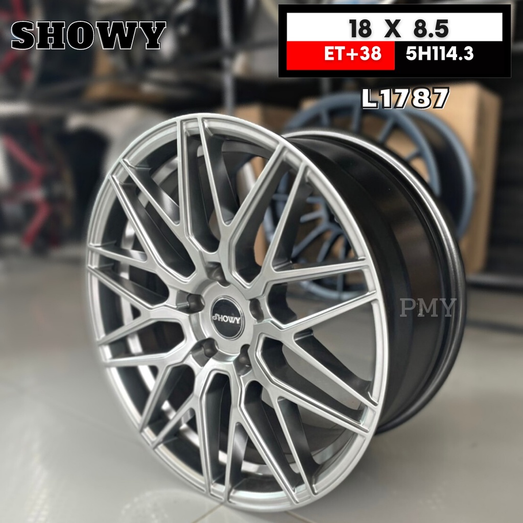 ล้อแม็กขอบ18x8.5 5H114.3 ET+38 CB73.1🚘🛻 ยี่ห้อ SHOWY รุ่น L1787 🔥(ราคาต่อ1วง)🔥 ขายยกชุด4วง ราคา ...