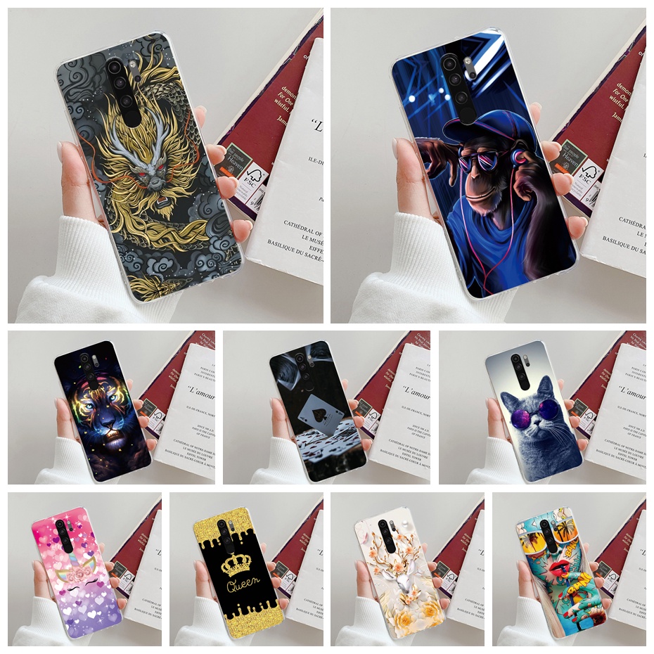 For Xiaomi Redmi Note 8 Pro / Redmi 9 เคสแฟชั่น รูปแบบ ซิลิโคนนิ่ม TPU เคส For Redmi Note 8Pro ...
