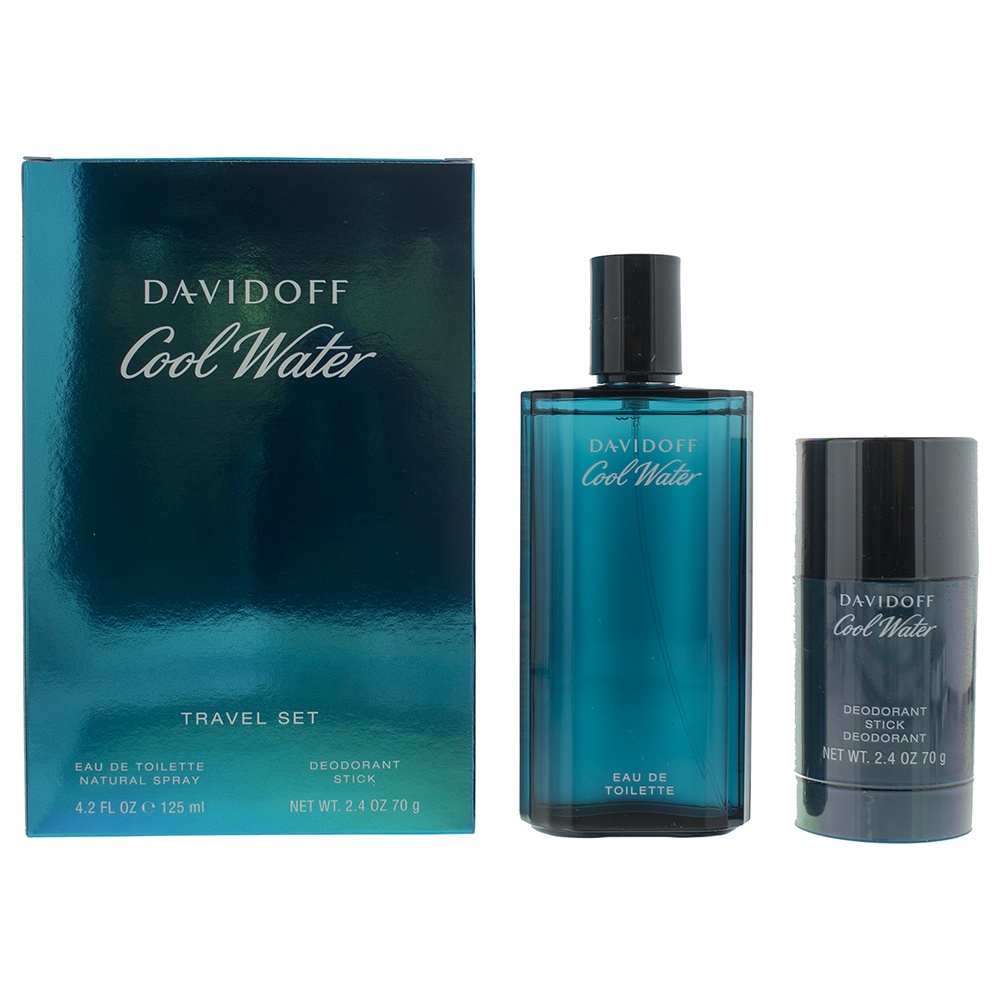 Davidoff Cool Water Gift Set 125ml EDT + 70g Deodorant Stick น้ำหอม ...
