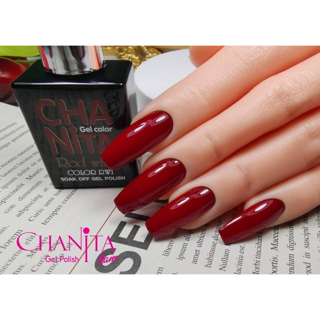 สีแดงBurgundyที่สวยสุดๆ #Red Wine CHANITA Brand พร้อมส่ง | Shopee Thailand