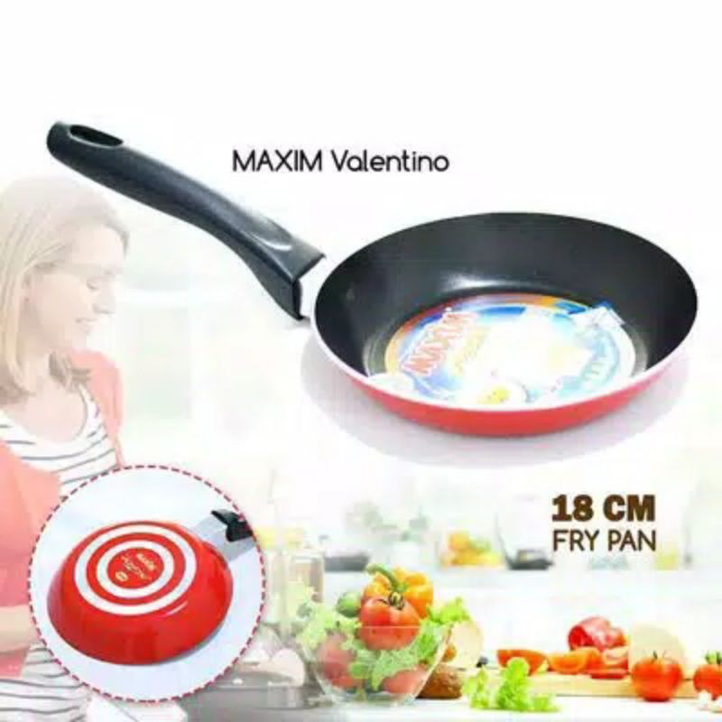 Maxim Val 18 ซม.. กระทะทอดเทฟลอนไม่ติดกระทะ | Shopee Thailand