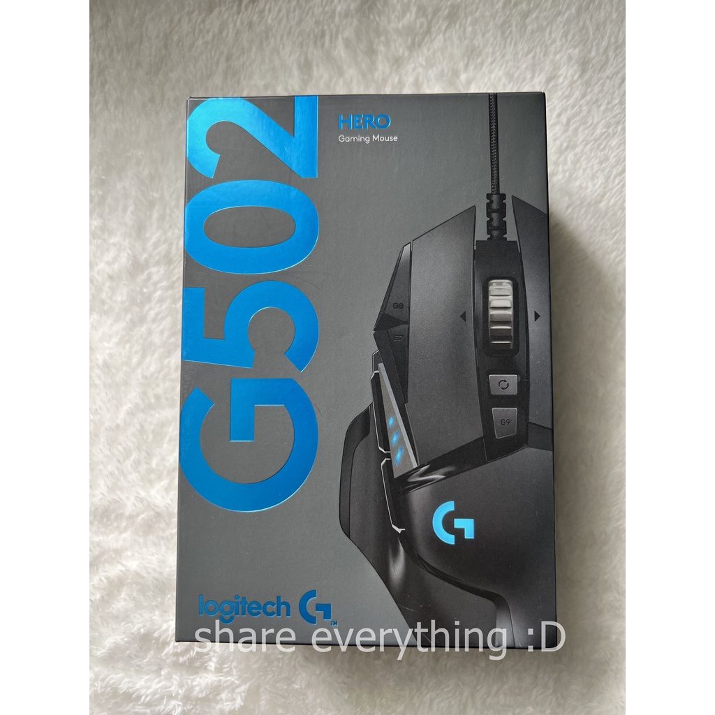 เมาส์เกมมิ่ง Logitech G502 Hero Rgb Gaming Mouse มือสอง ประกันเหลือ 1