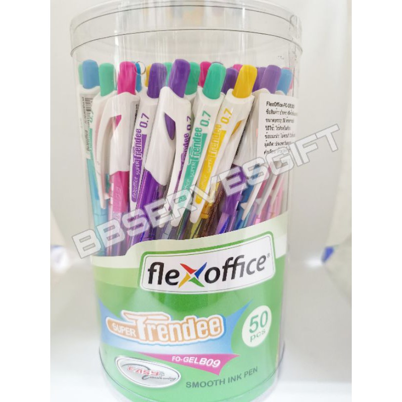ปากกาหมึกน้ำมัน FlexOffice รุ่น Super Trendee FO-GELB09 | Shopee Thailand